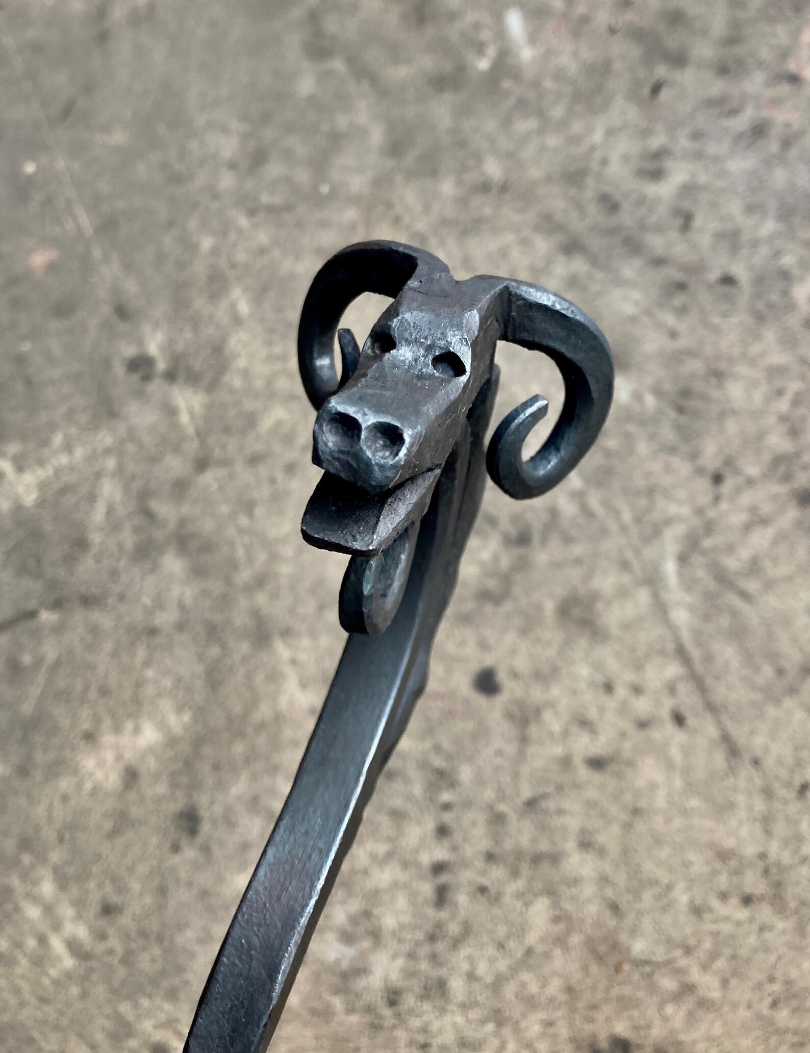 Dragon Fire Poker / Hand Forged / Blacksmith Fire Pit Tool - Etsy