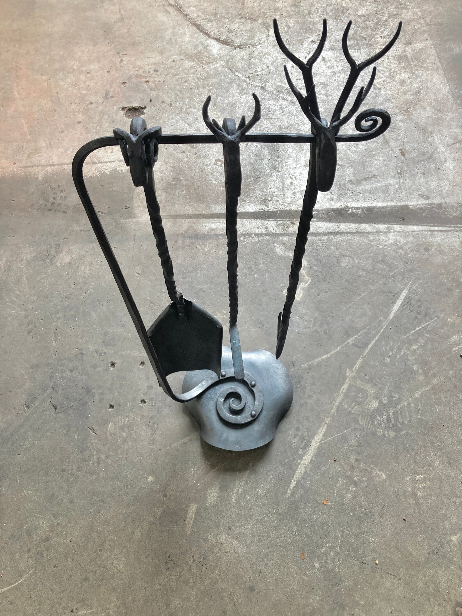 Spiral Fire Tool / Companion Set Stand fire Tools Not - Etsy
