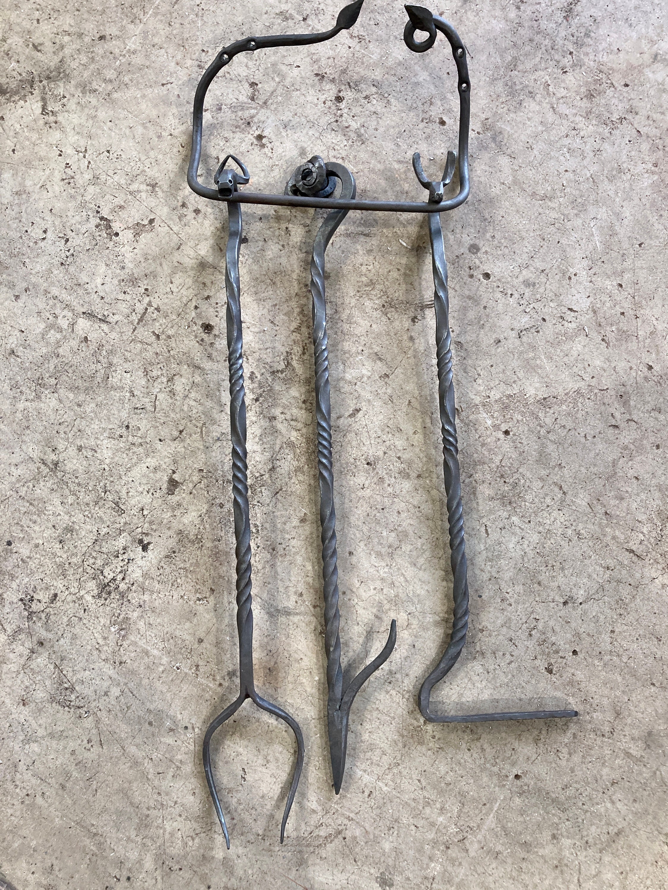 Fire Tool Set / Poker Set / Blacksmith Companion Set - Etsy