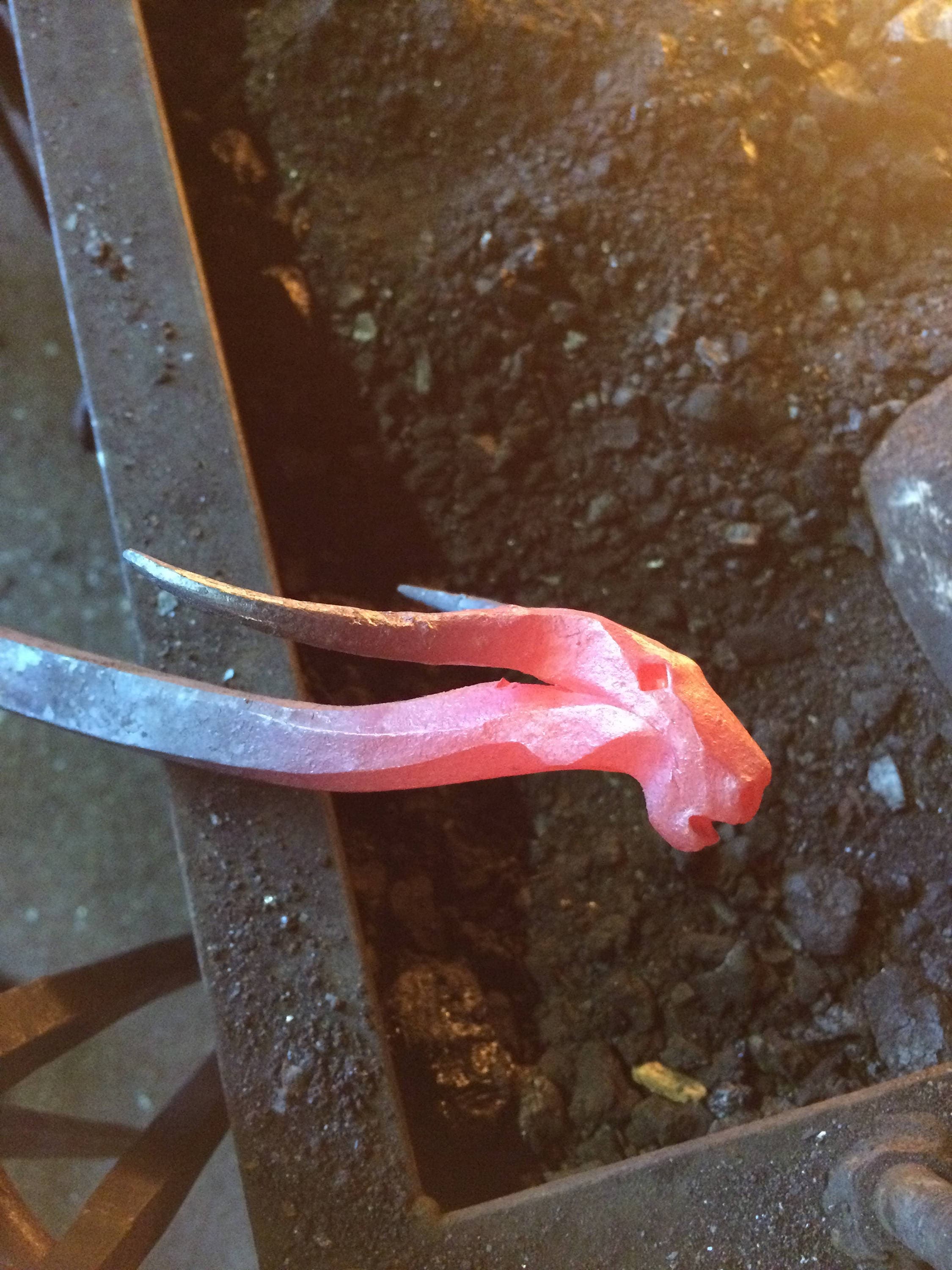 Bull's Head Fire Poker / Blacksmith Fire Pit Tool / Hand - Etsy UK