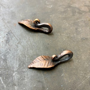 Hand Forged Leaf Keyring / Key Fob / Blacksmith Leaf - Etsy UK