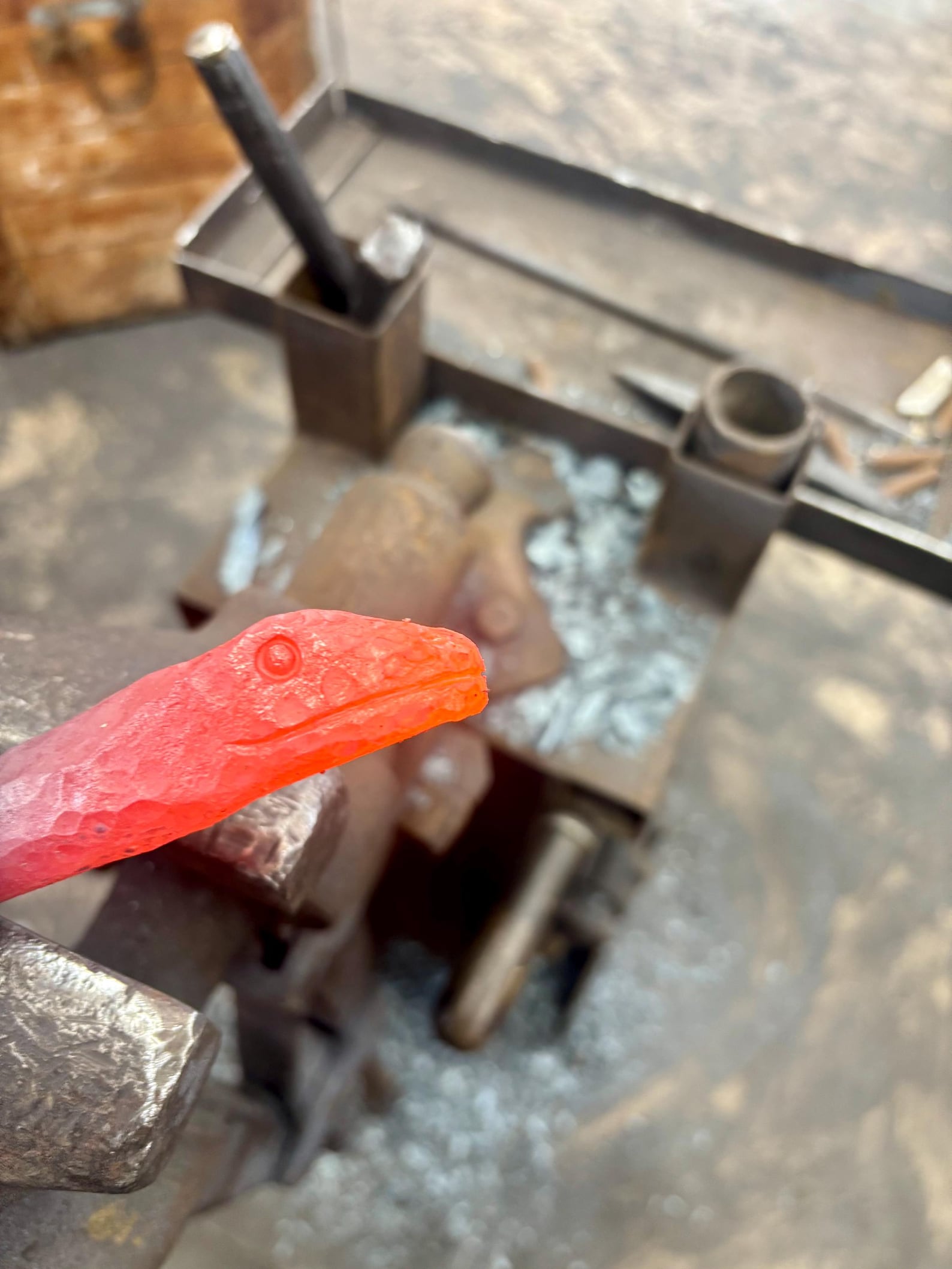 Hand Forged Snake Fire Poker - Etsy
