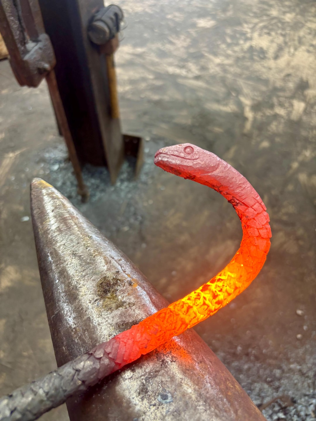 Hand Forged Snake Fire Poker - Etsy