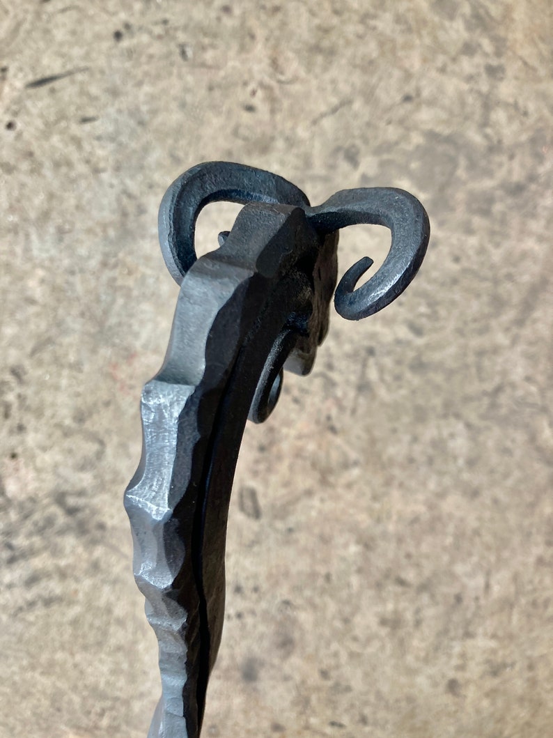 Dragon Fire Poker / Hand Forged / Blacksmith Fire Pit Tool - Etsy