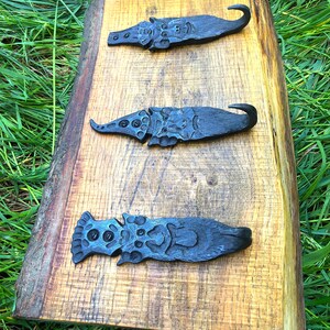 Hand Forged Wizard Face / Gnome Hooks / Blacksmith - Etsy