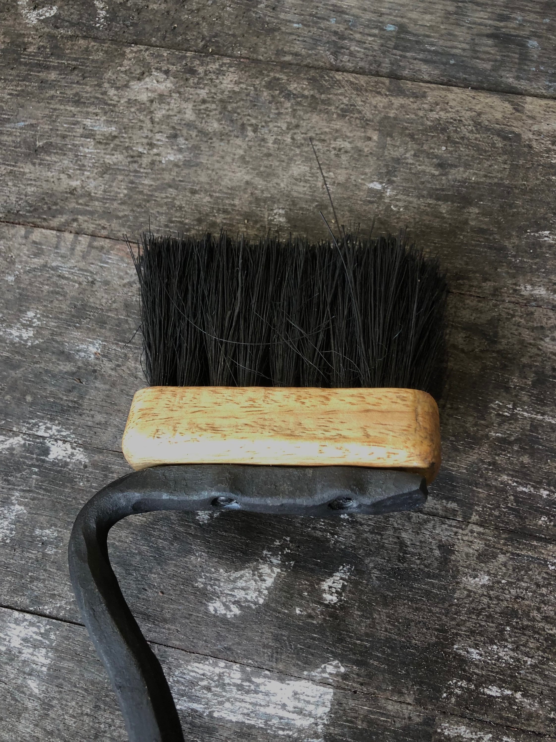 Hand Forged Fireplace Brush / Fire Tool / Companion Set - Etsy