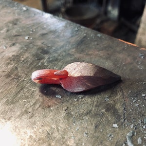 Hand Forged Leaf Keyring / Key Fob / Blacksmith Leaf - Etsy UK