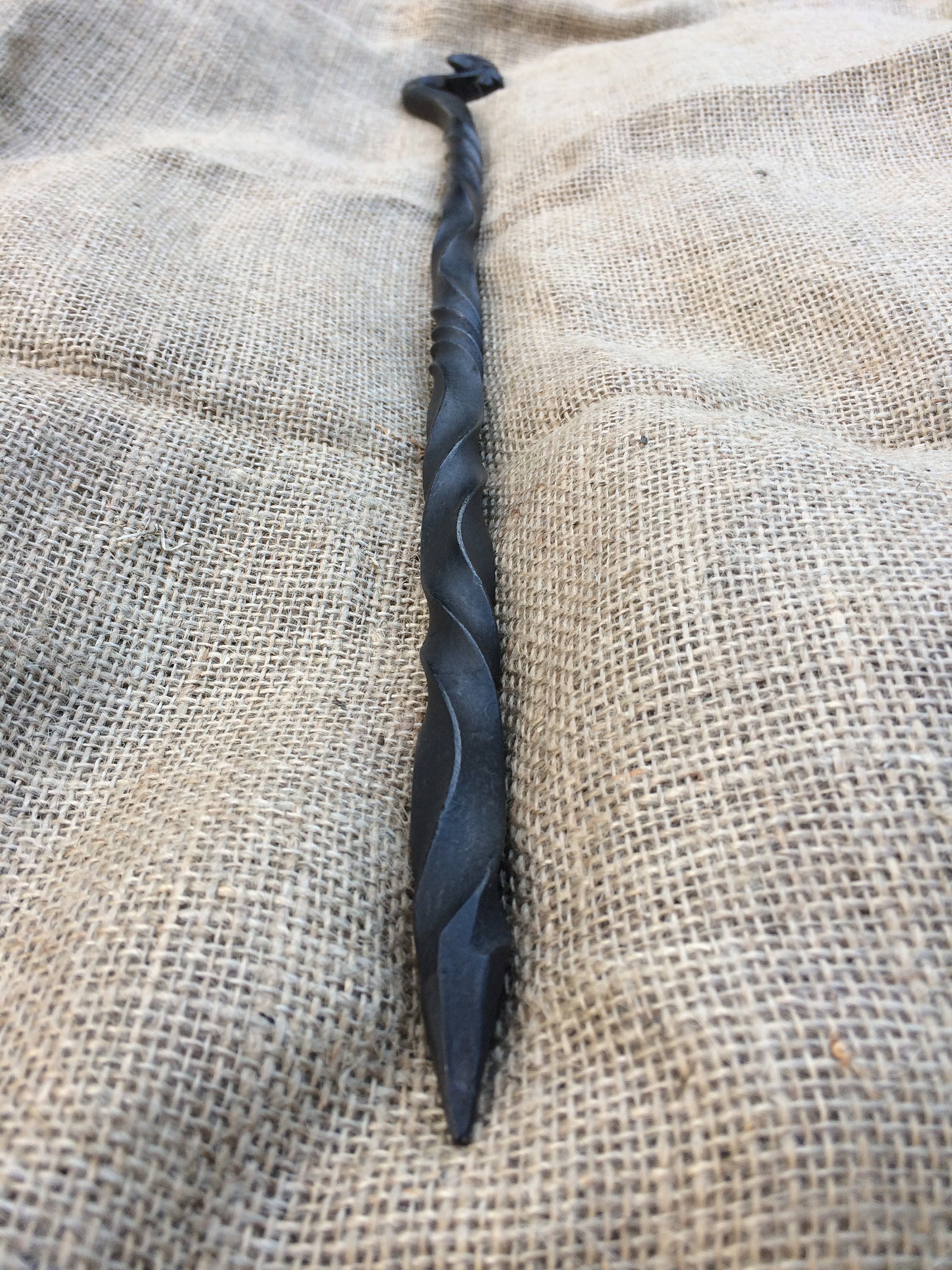 Bull's Head Fire Poker / Blacksmith Fire Pit Tool / Hand - Etsy UK