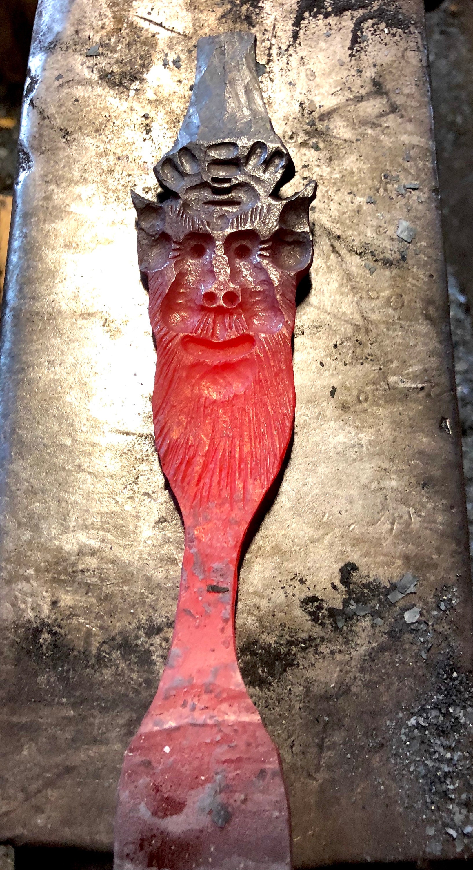 Hand Forged Wizard Face / Gnome Hooks / Blacksmith - Etsy UK