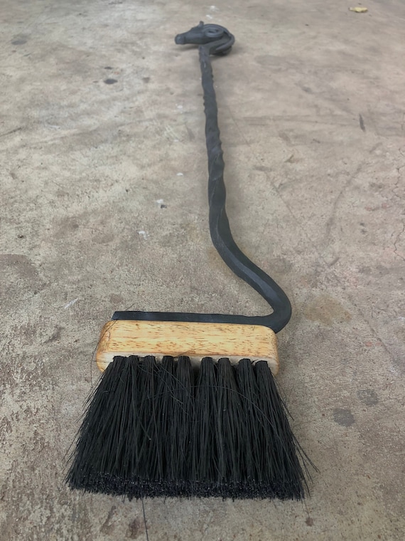 Hand Forged Fireplace Brush / Fire Tool / Companion Set | Etsy