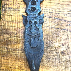Hand Forged Wizard Face / Gnome Hooks / Blacksmith - Etsy