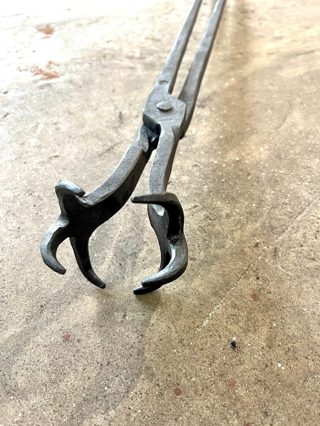 Fireplace Tongs. Heavy Duty, Forged From Solid Steel - Etsy