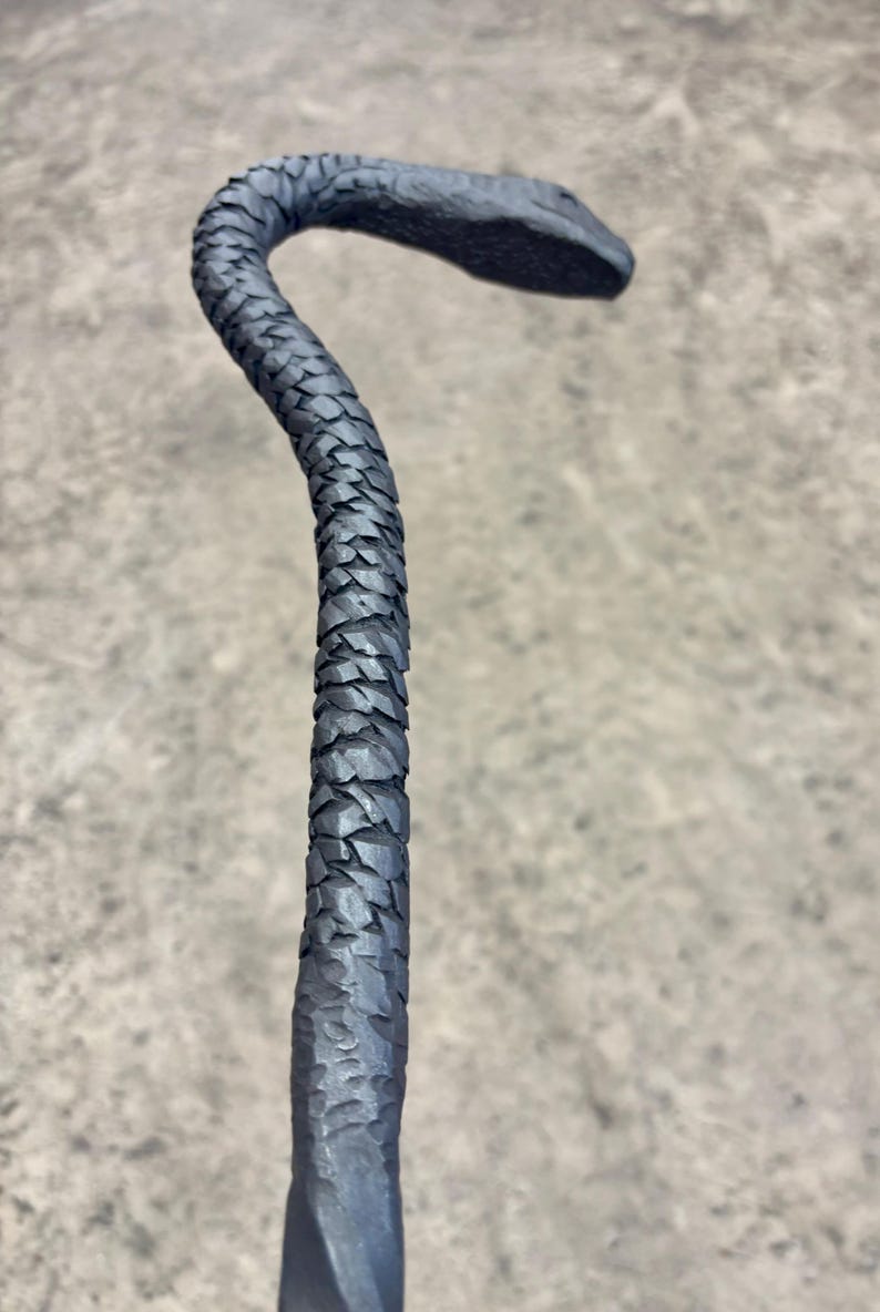 Hand Forged Snake Fire Poker - Etsy