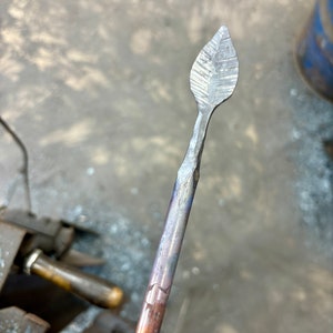 Hand Forged Leaf Keyring / Key Fob / Blacksmith Leaf - Etsy UK