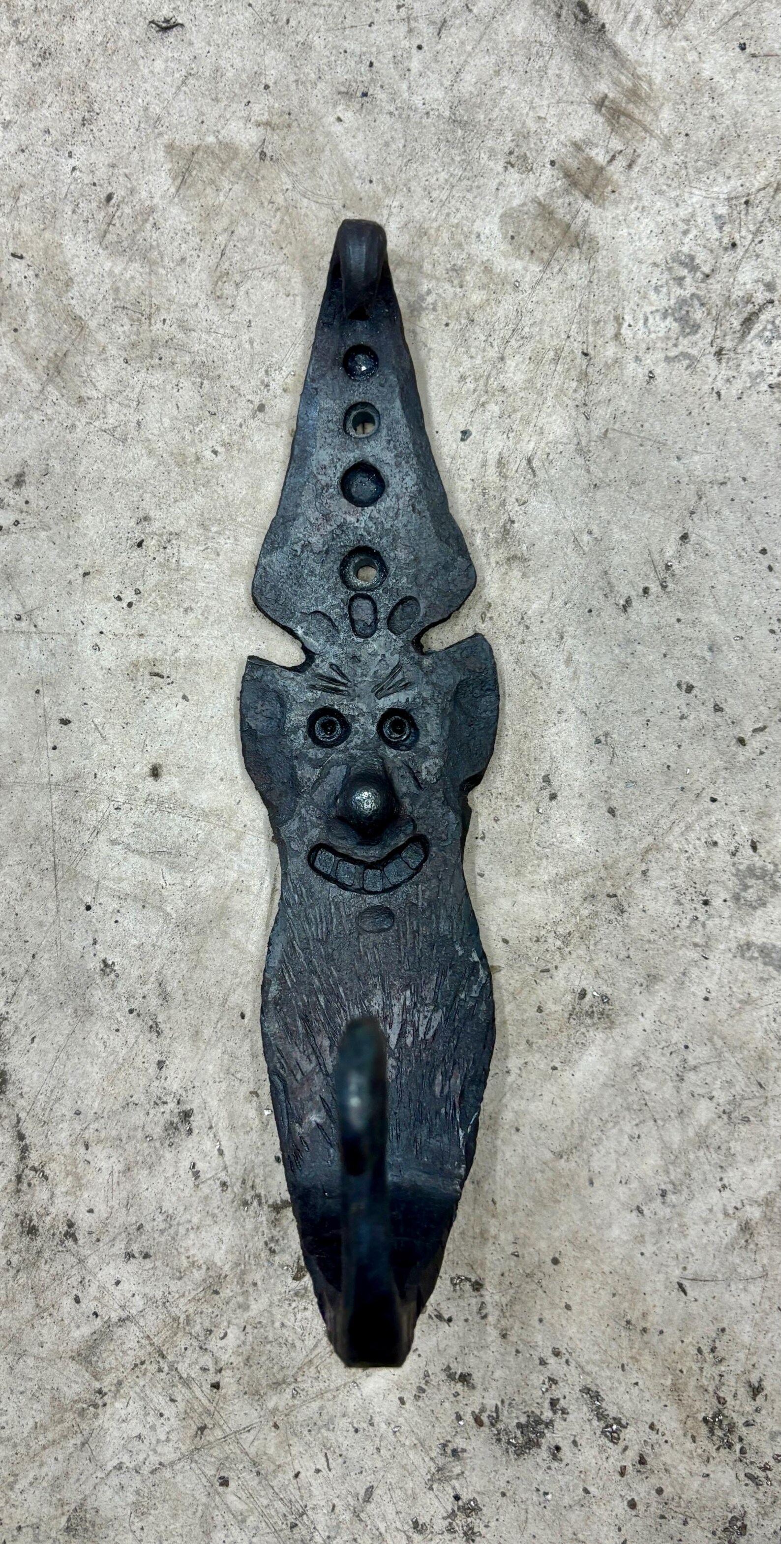 Hand Forged Wizard Face / Gnome Hooks / Blacksmith - Etsy