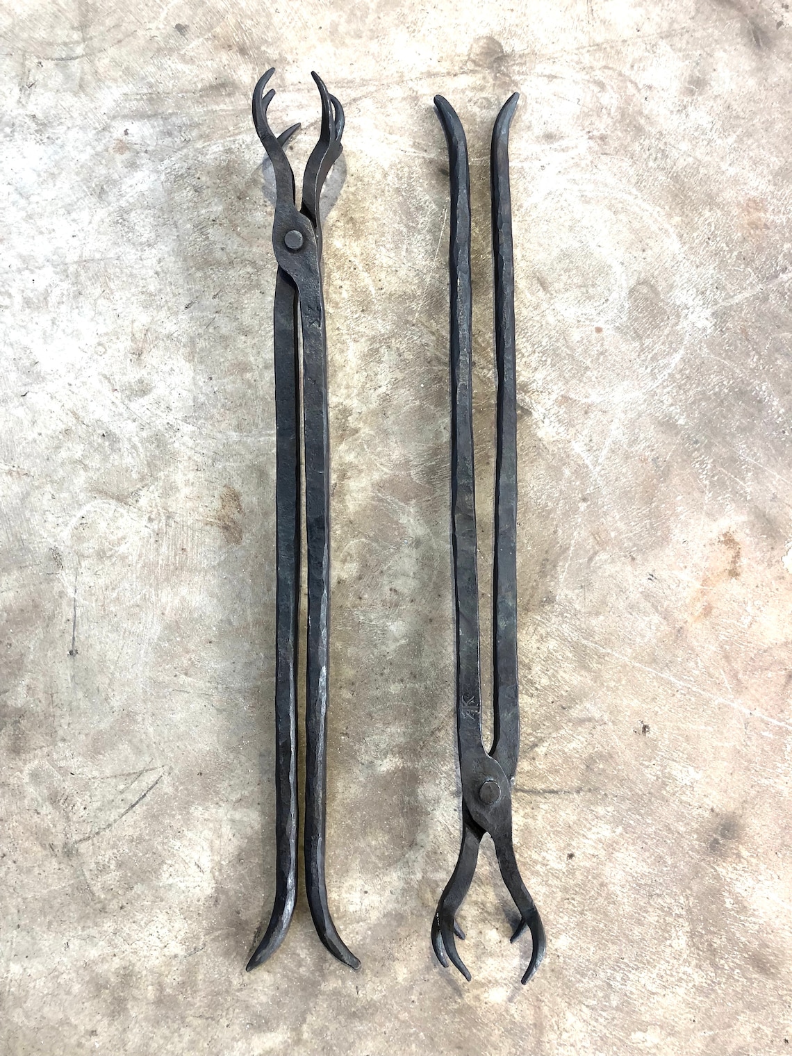 Fireplace Tongs. Heavy Duty Forged From Solid Steel - Etsy