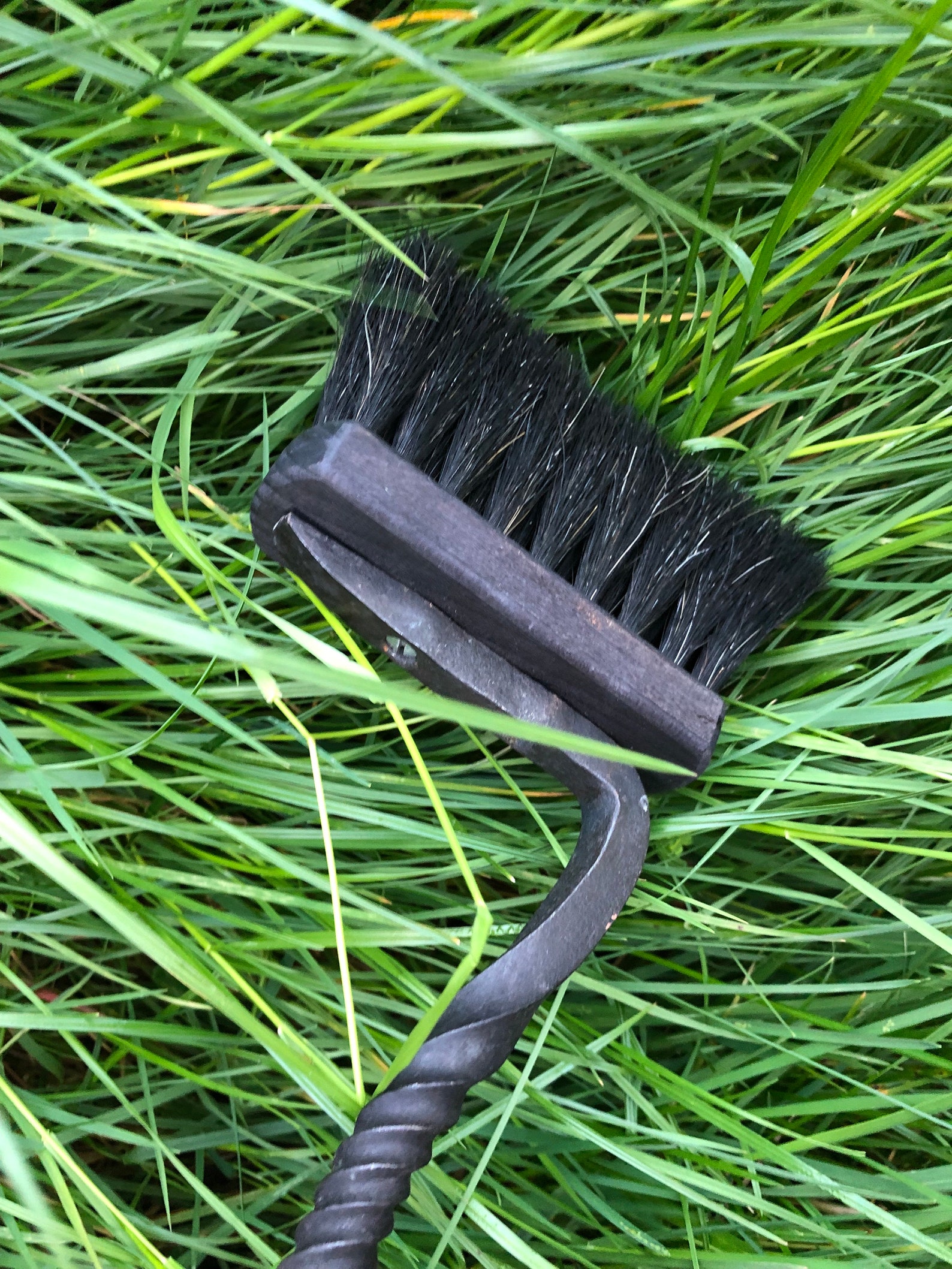 Hand forged fireplace brush / fire tool / companion set | Etsy