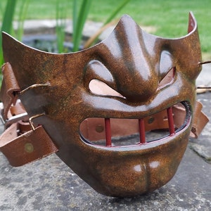 RISING Samurai Cannibal Mask Anti-bite Restraint Prop - Etsy UK