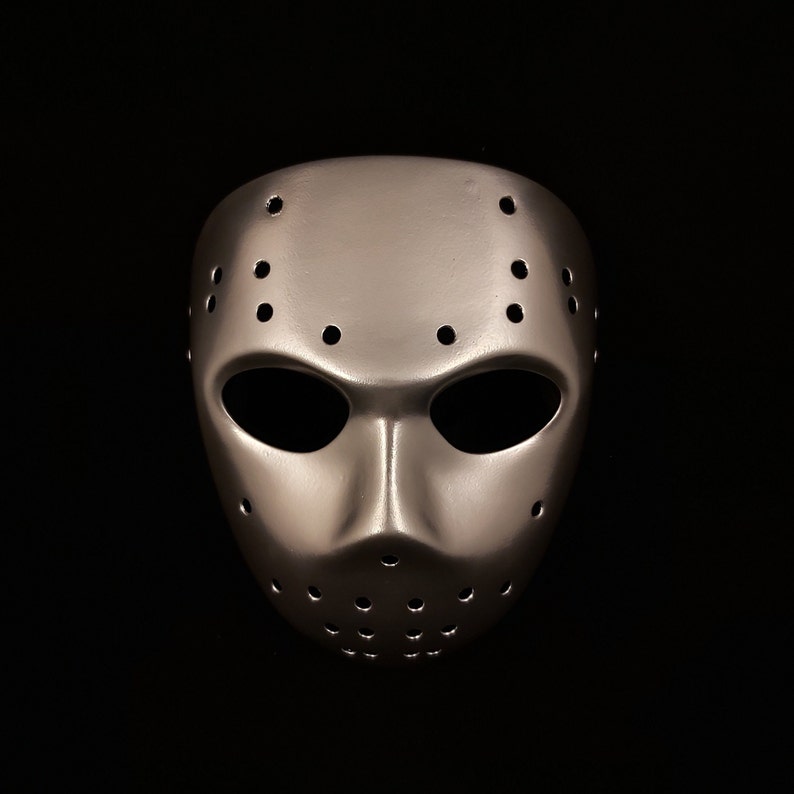 IX Chrome Painted Poster Hockey Mask Horror Mask Halloween - Etsy