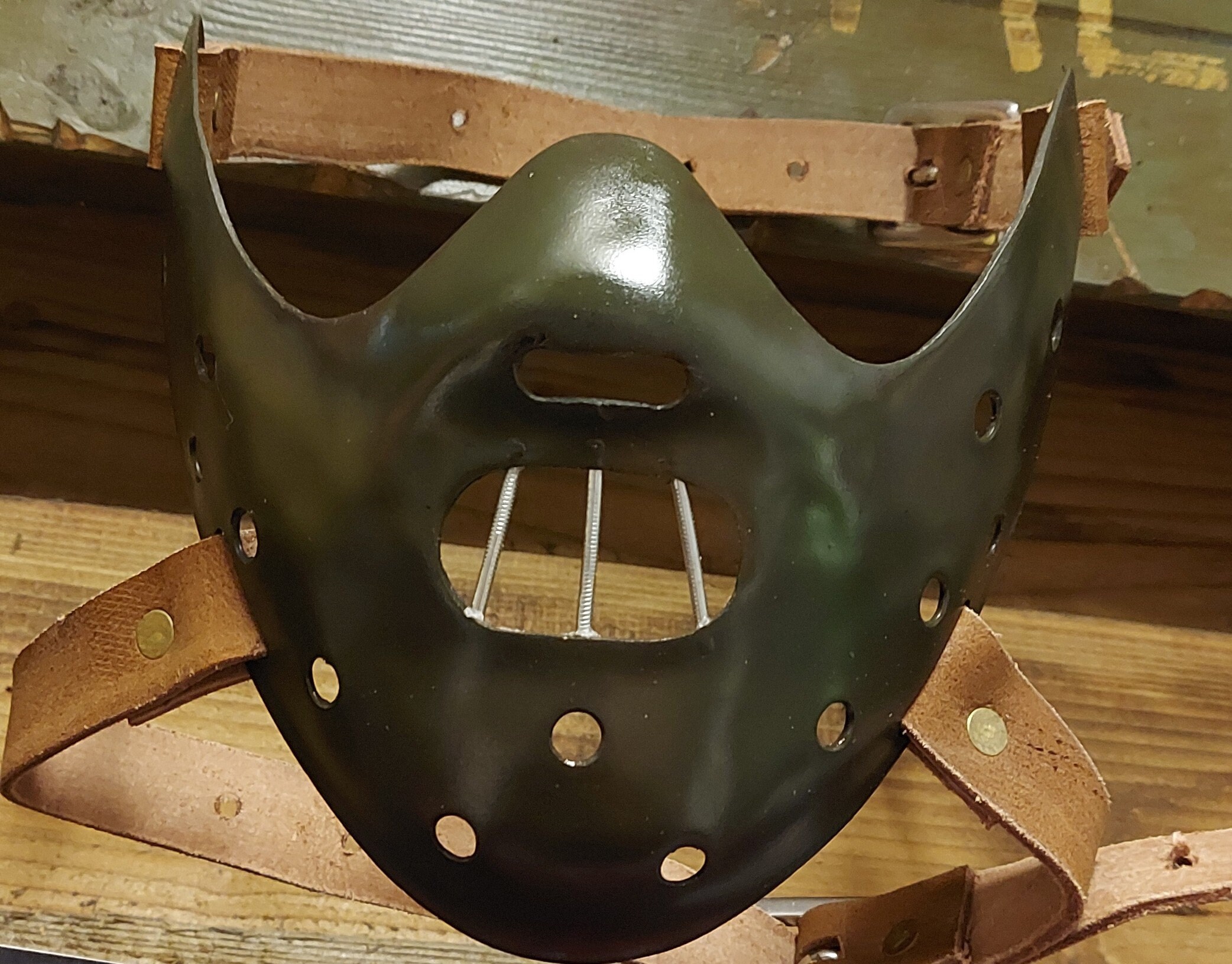Cannibal mask green variant anti-bite restraint prop replica | Etsy