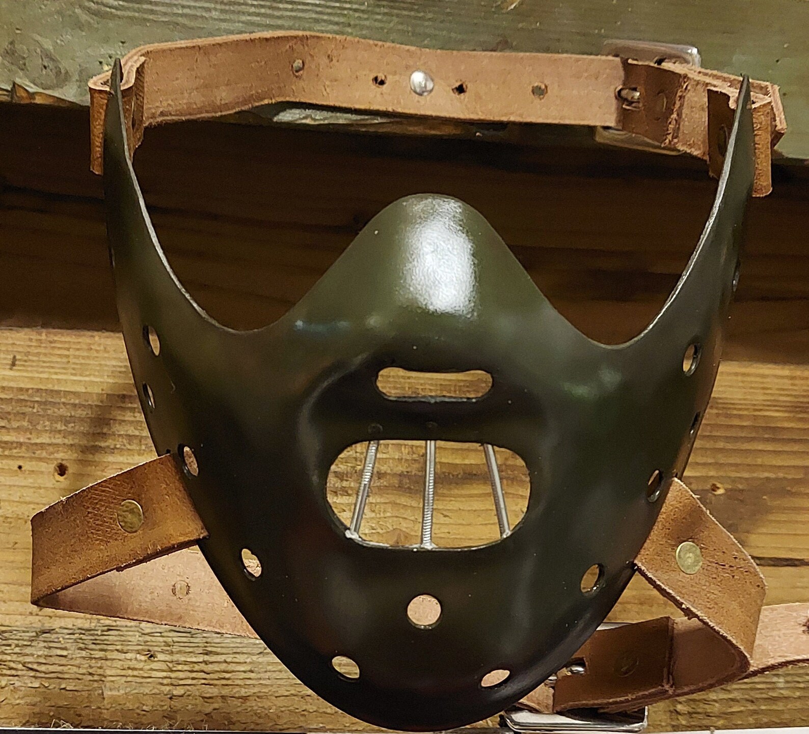 Cannibal mask green variant anti-bite restraint prop replica | Etsy