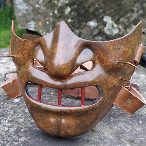 RISING Samurai Cannibal Mask Anti-bite Restraint Prop - Etsy UK