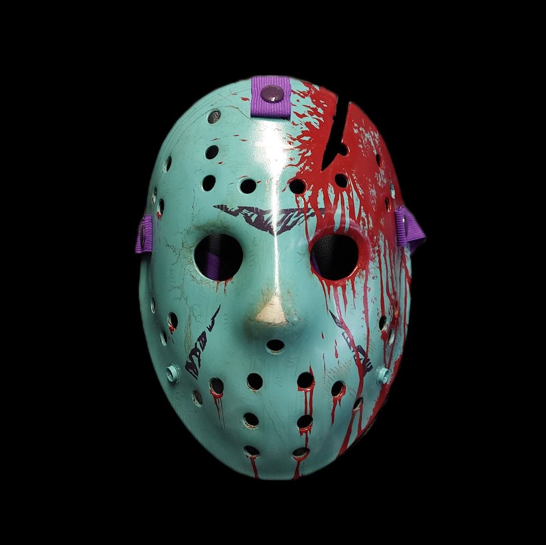IV "8-bit Shower Slasher" Custom Hockey Mask - Hallowee Horror Mask ...