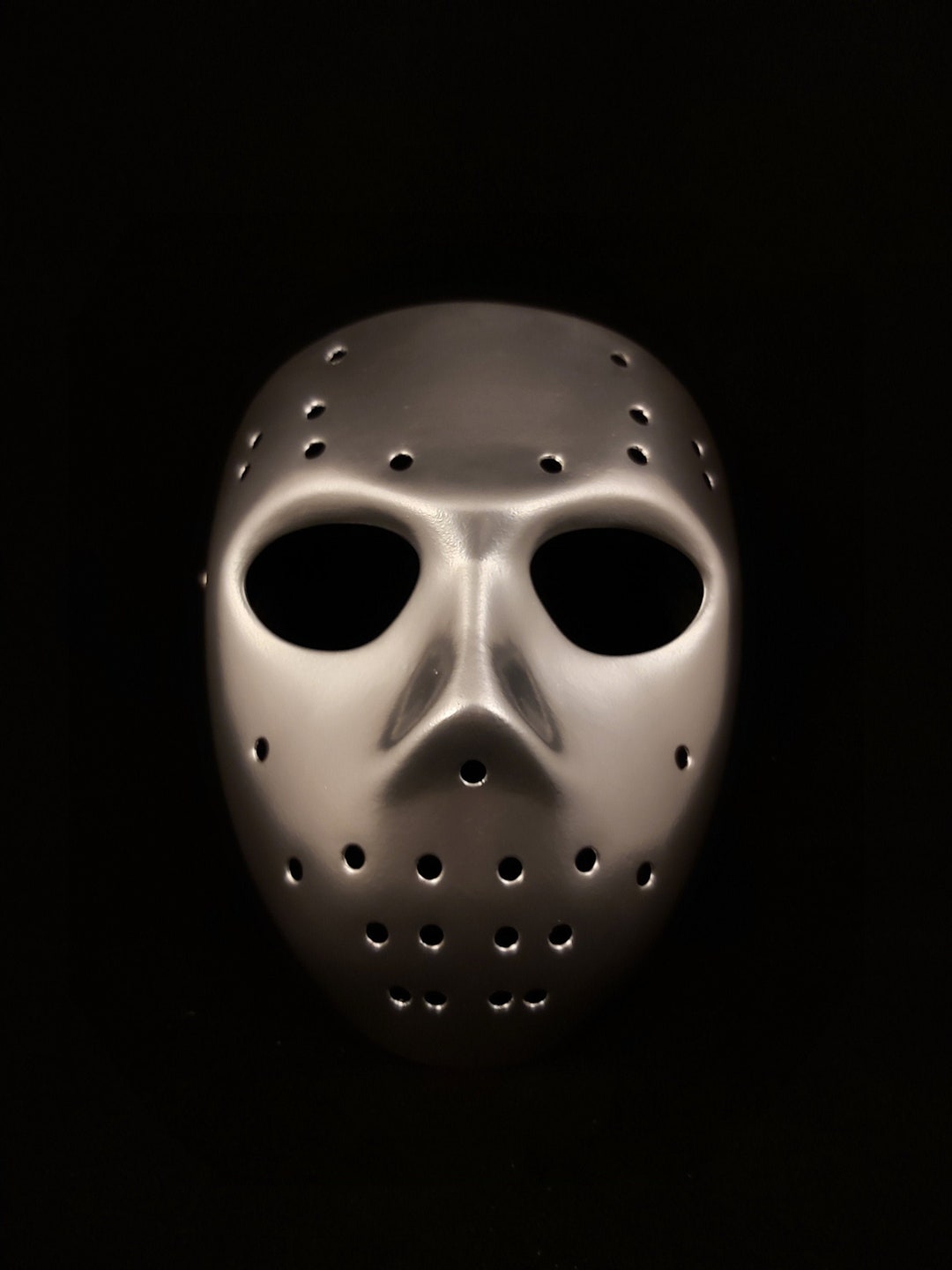 IX Chrome Painted Poster Hockey Mask - Horror Mask - Halloween Mask ...