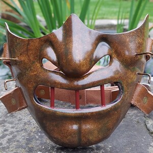 RISING Samurai Cannibal Mask Anti-bite Restraint Prop - Etsy UK