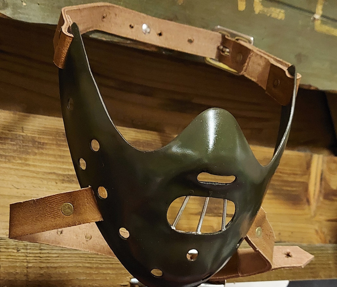 Cannibal mask green variant anti-bite restraint prop replica | Etsy
