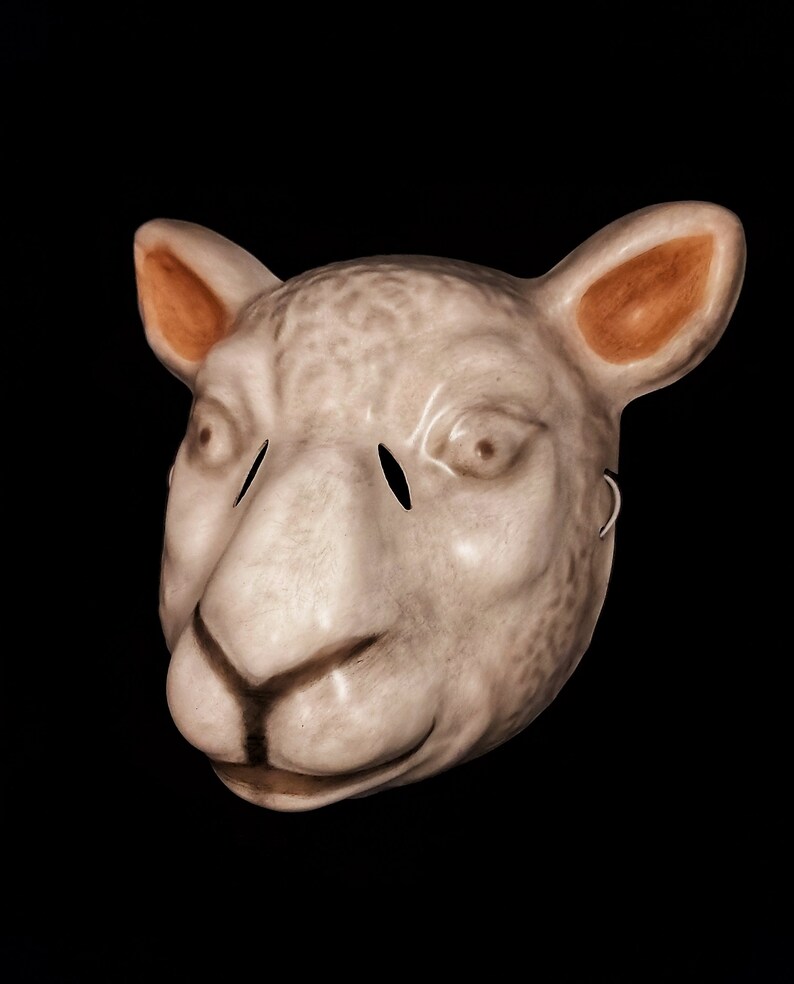 Hit Man Lamb Mask Animal Mask Horror Mask Halloween Mask - Etsy