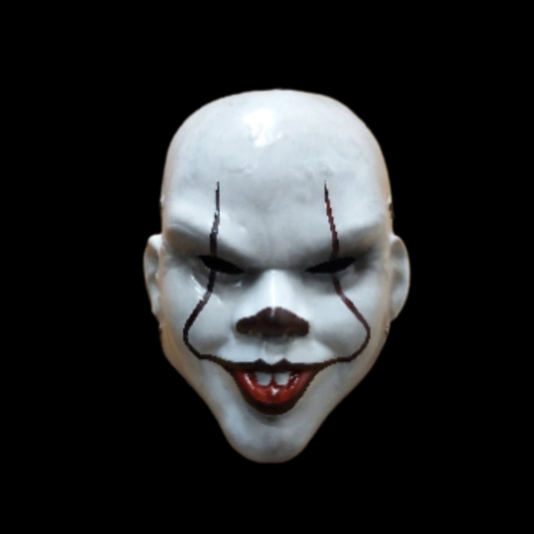 Evil Clown Horror Mask Prop Replica - Exclusive Halloween Cosplay ...