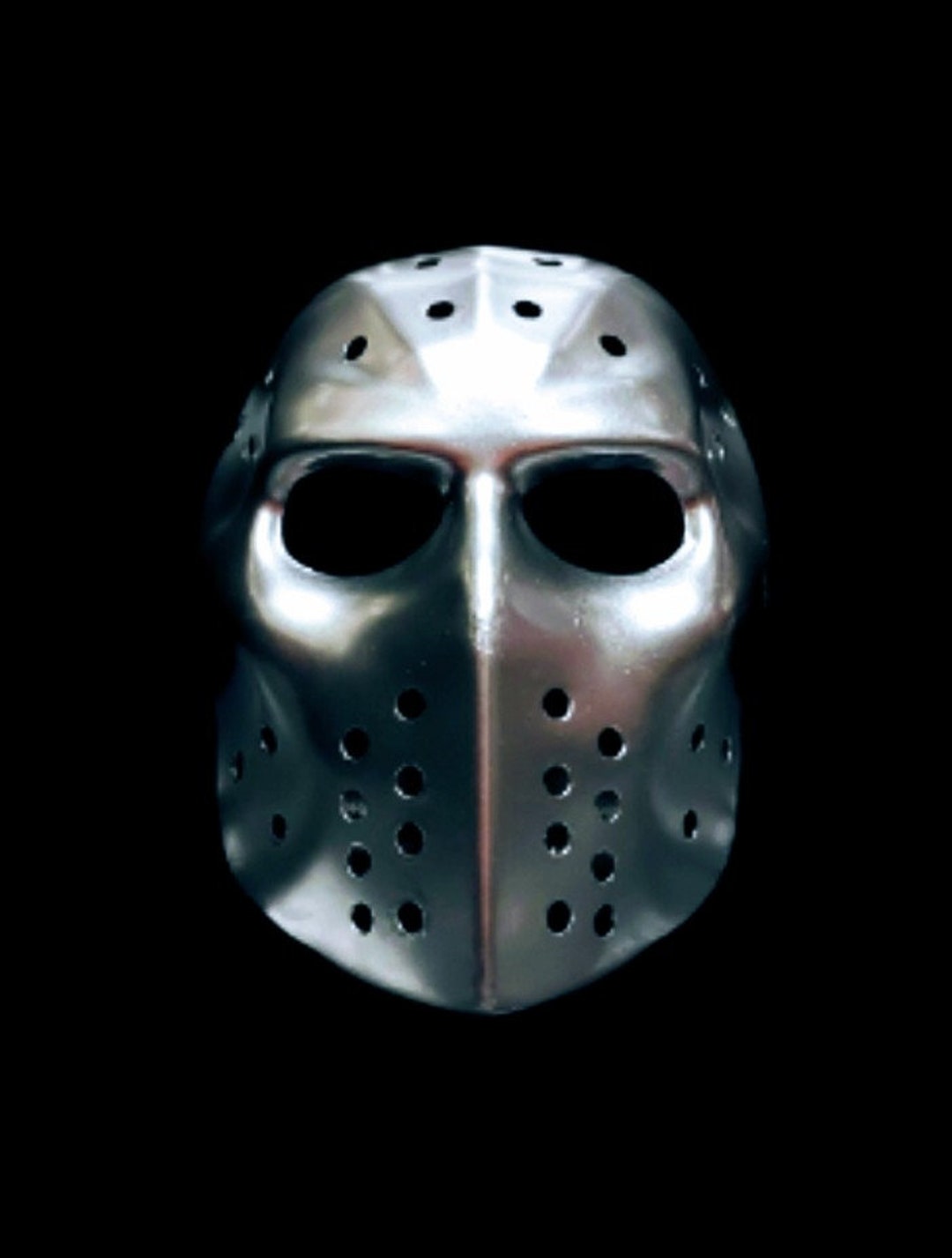 Project 09 Chrome Effect Hockey Mask - ABS -horror Mask - Cosplay Mask ...