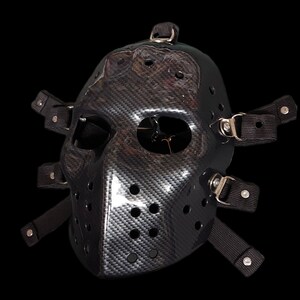 Carbon Fibre Print Classic 90 - Hockey Mask - PETG -horror Mask ...