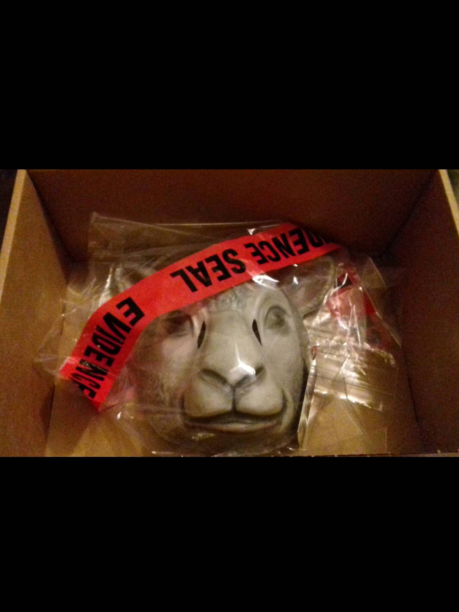 Hit Man Lamb Mask - Animal Mask - Horror Mask - Halloween Mask - Horror ...