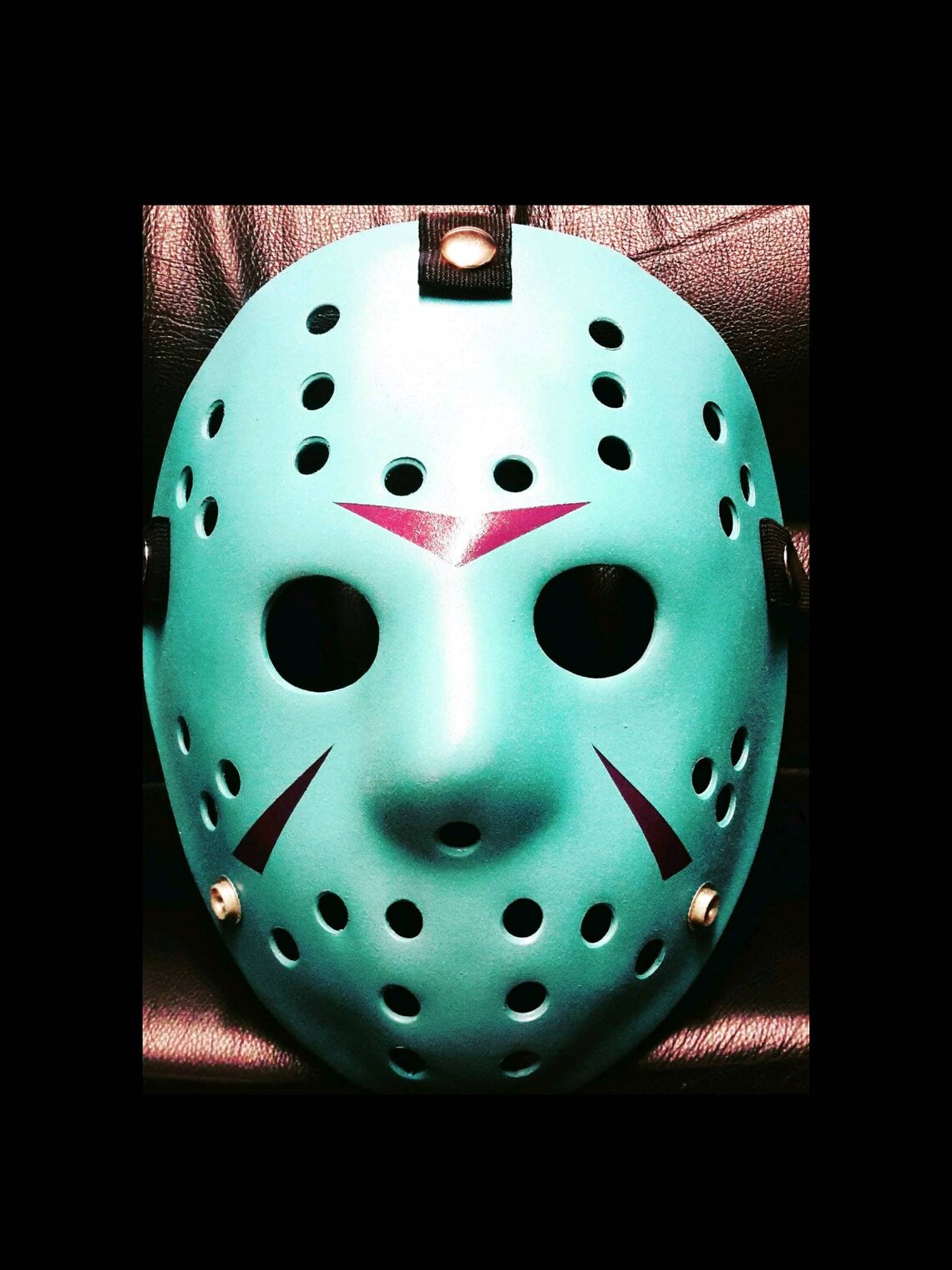 8-BIT Neon Blue style prop replica hockey | Etsy