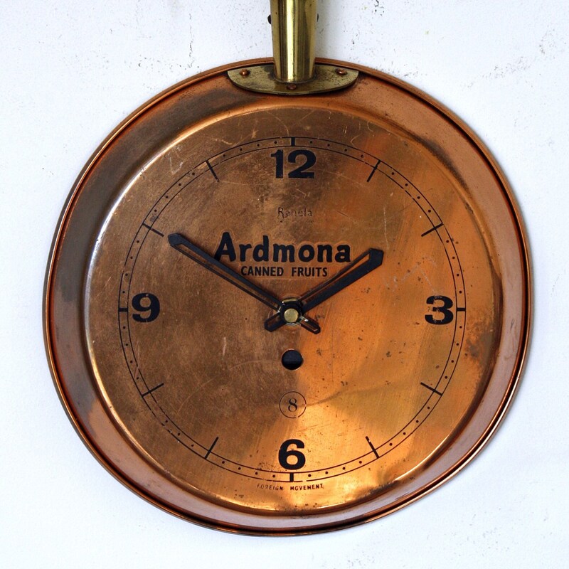 Copper Wall Clock - Etsy UK