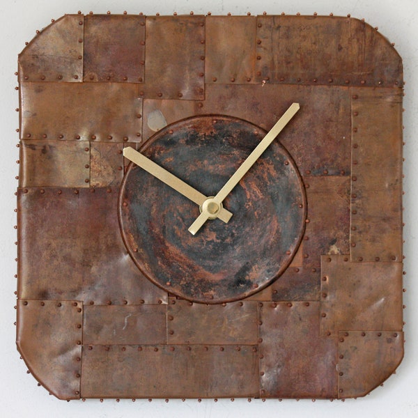 Copper Wall Clock - Etsy UK
