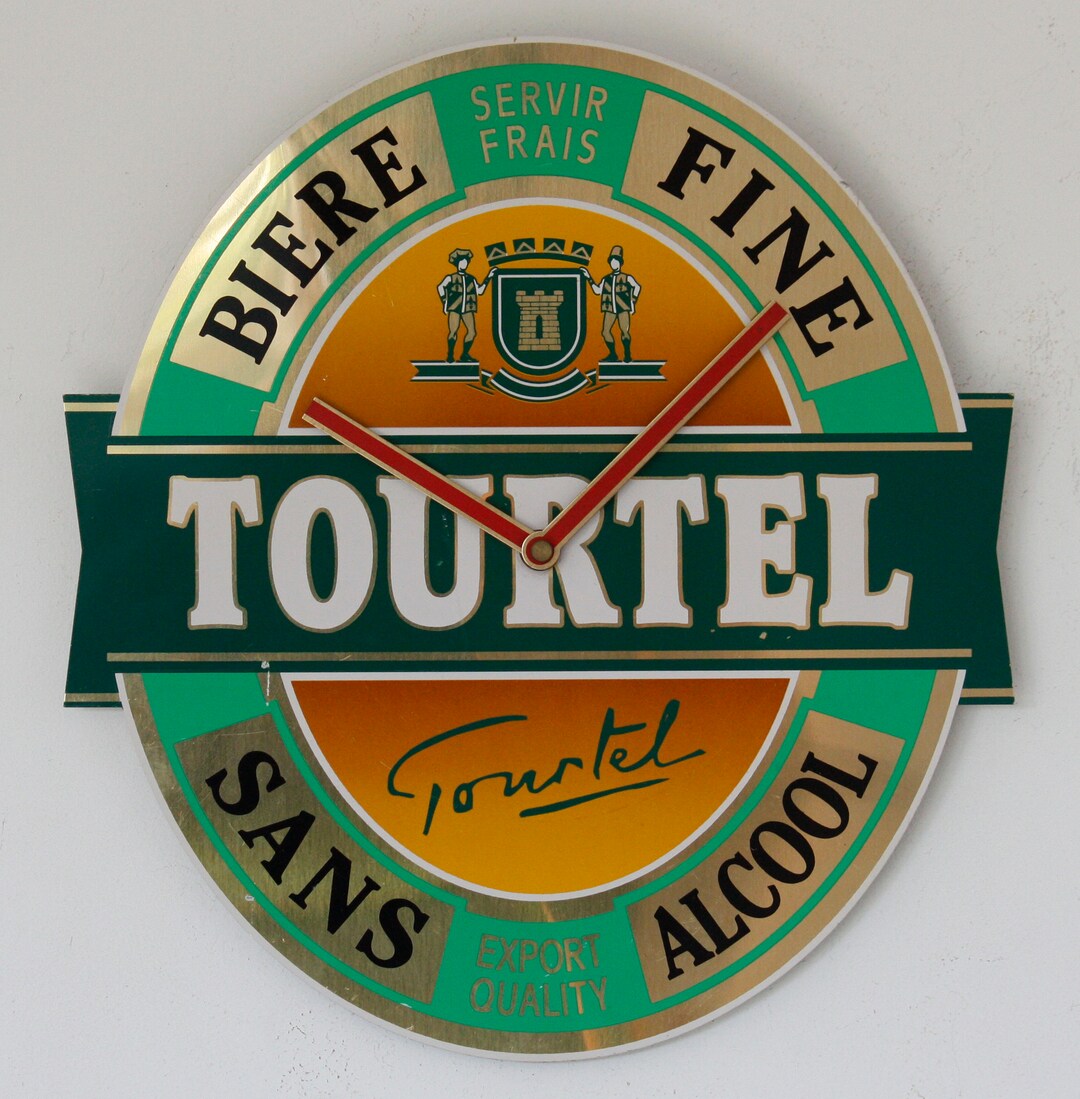 Vintage 32cm Tourtel Beer Wall Clock Advertising Clock Retro - Etsy