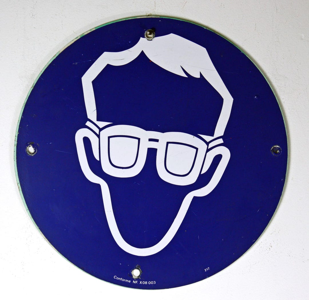 Vintage French Sign 30cm Metal French Warning Sign Advertising Sign ...