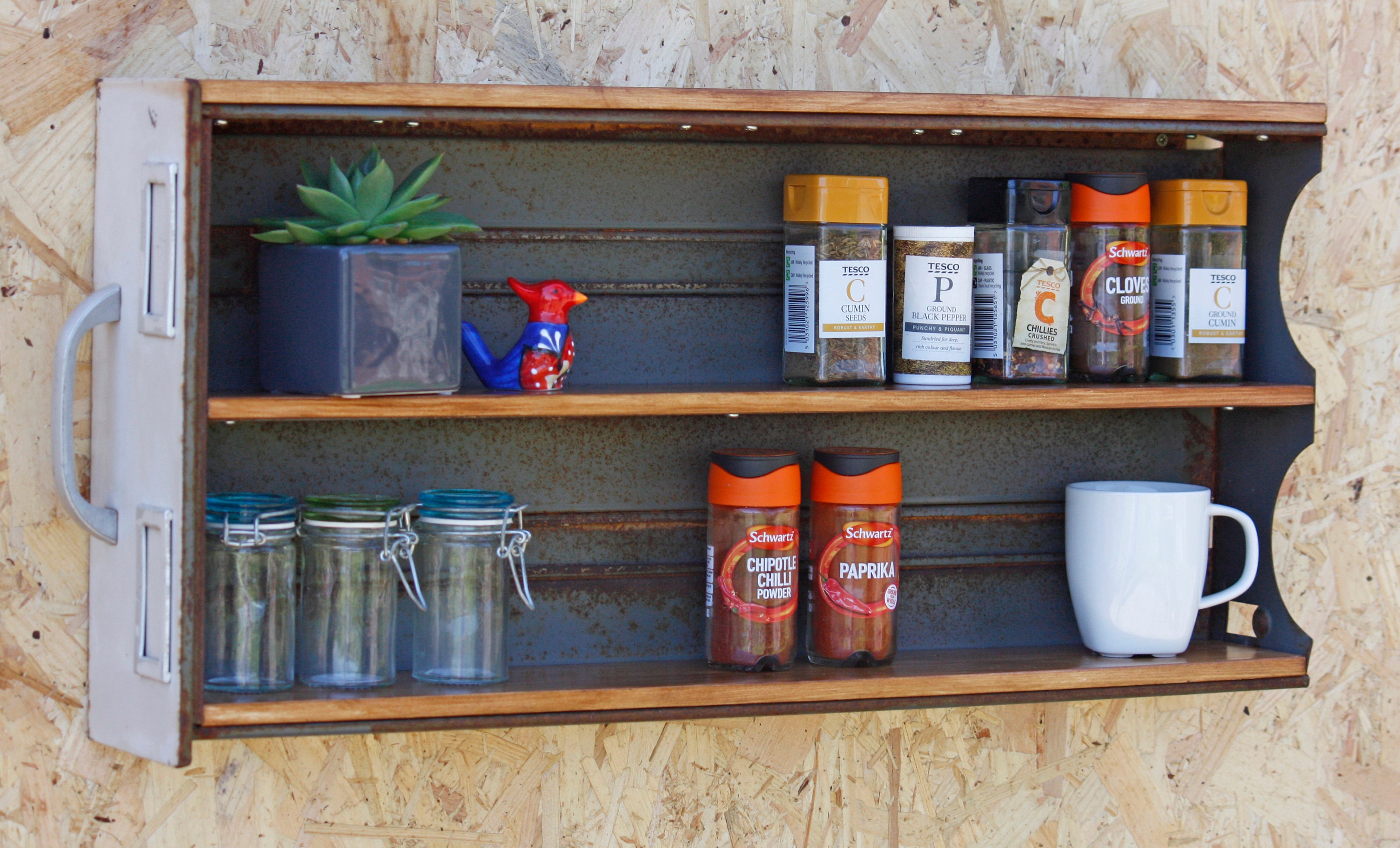 Upcycled Spice Rack