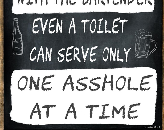 Funny Home Pub Sign. Bar Shed Plaque. Please Be Patient With the ...