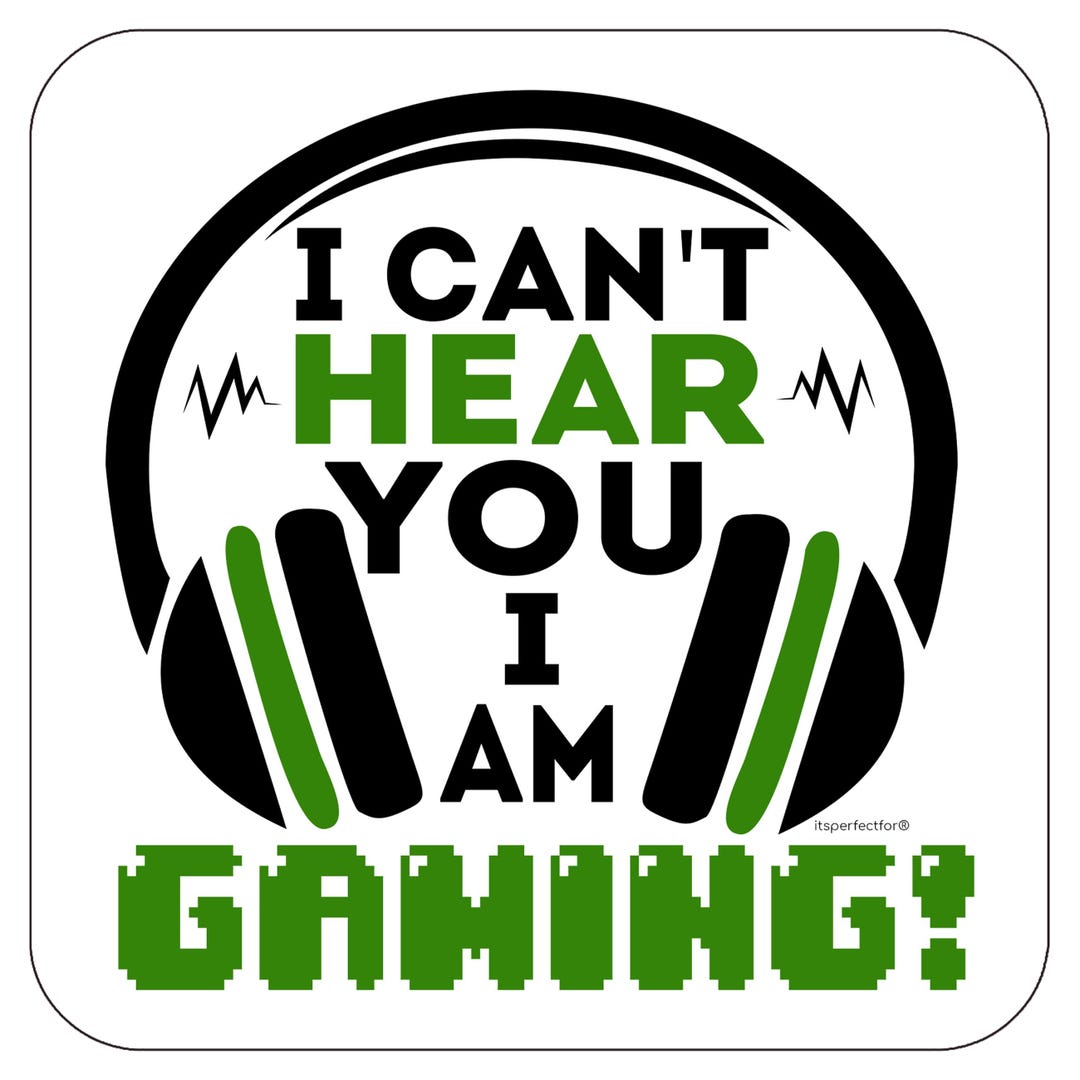 Gamer Coaster, Funny Gaming Desk Mat, Gamers Bedroom Decor, Games Room ...