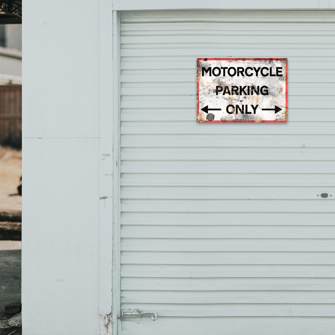 Motorcycle Parking Only Metal Sign - Biker Man Cave Decor - Etsy UK