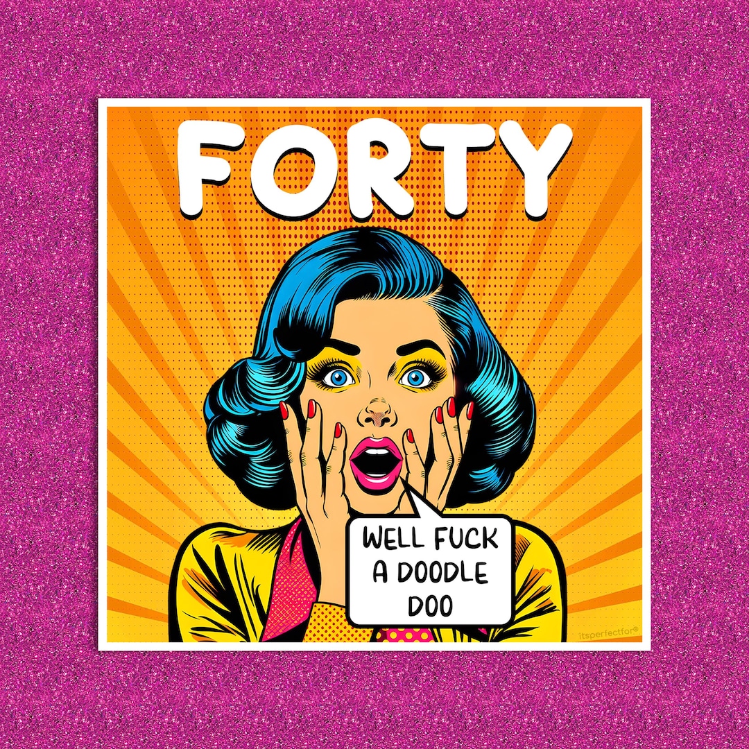 Funny Swearing 40th Birthday Card: Rude Card for Women - Etsy