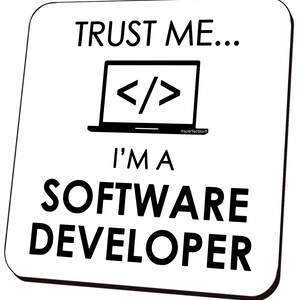 Software Developer Funny Drinks Coaster. IT Professional Christmas or ...