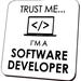 Software Developer Funny Drinks Coaster. IT Professional Christmas or ...