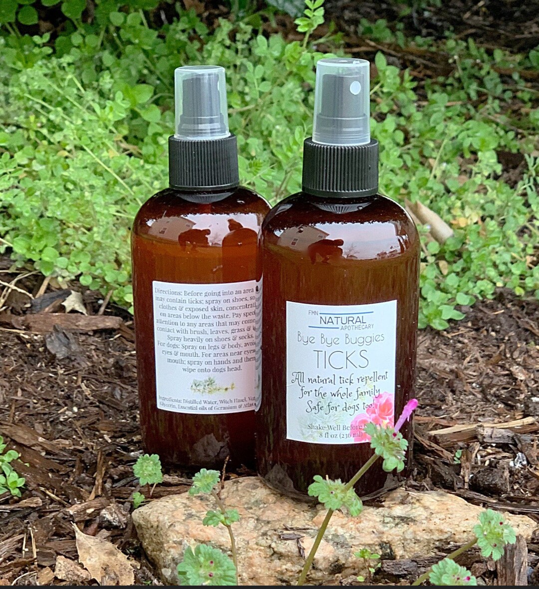 Tick Repellent Spray. Bye Bye Ticks. Deet Free. 100% Natural. Family ...