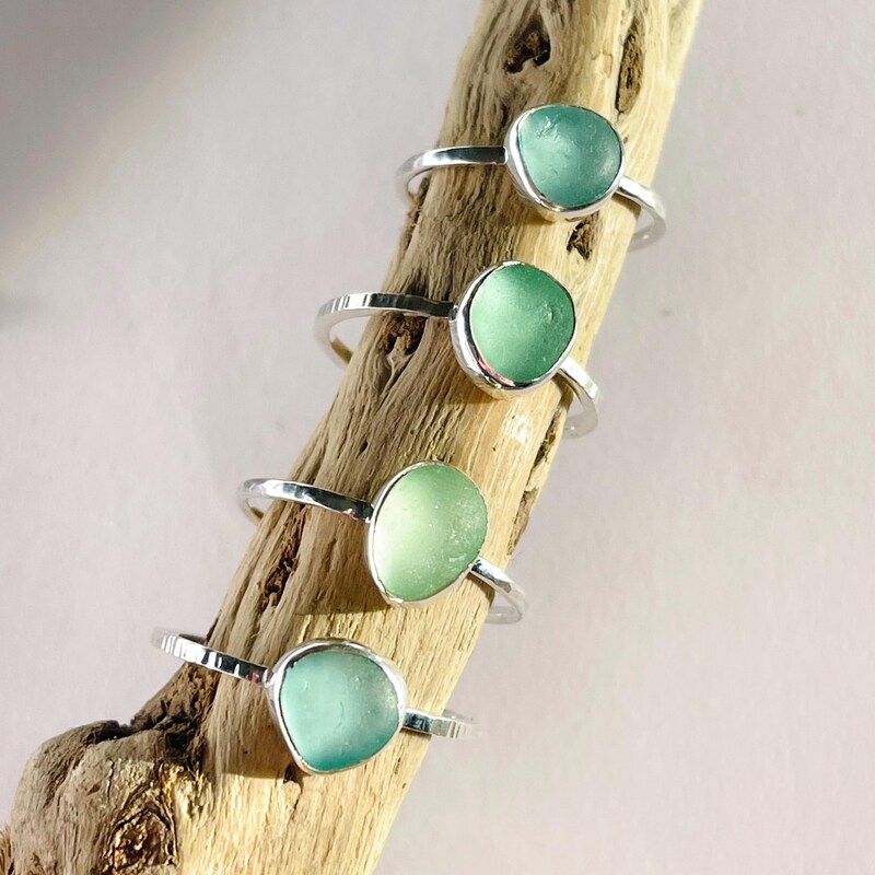Sea Glass Ring - Etsy