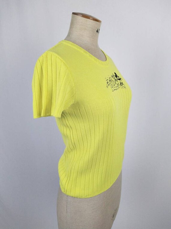 ICEBERG 90s vintage Mickey Mouse embroidered yellow k… - Gem